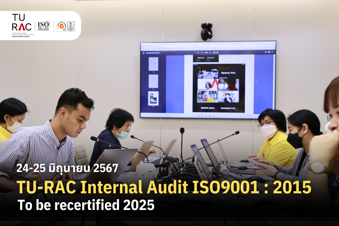 TU-RAC Internal Audit : To be recertified 2025 - tu-rac